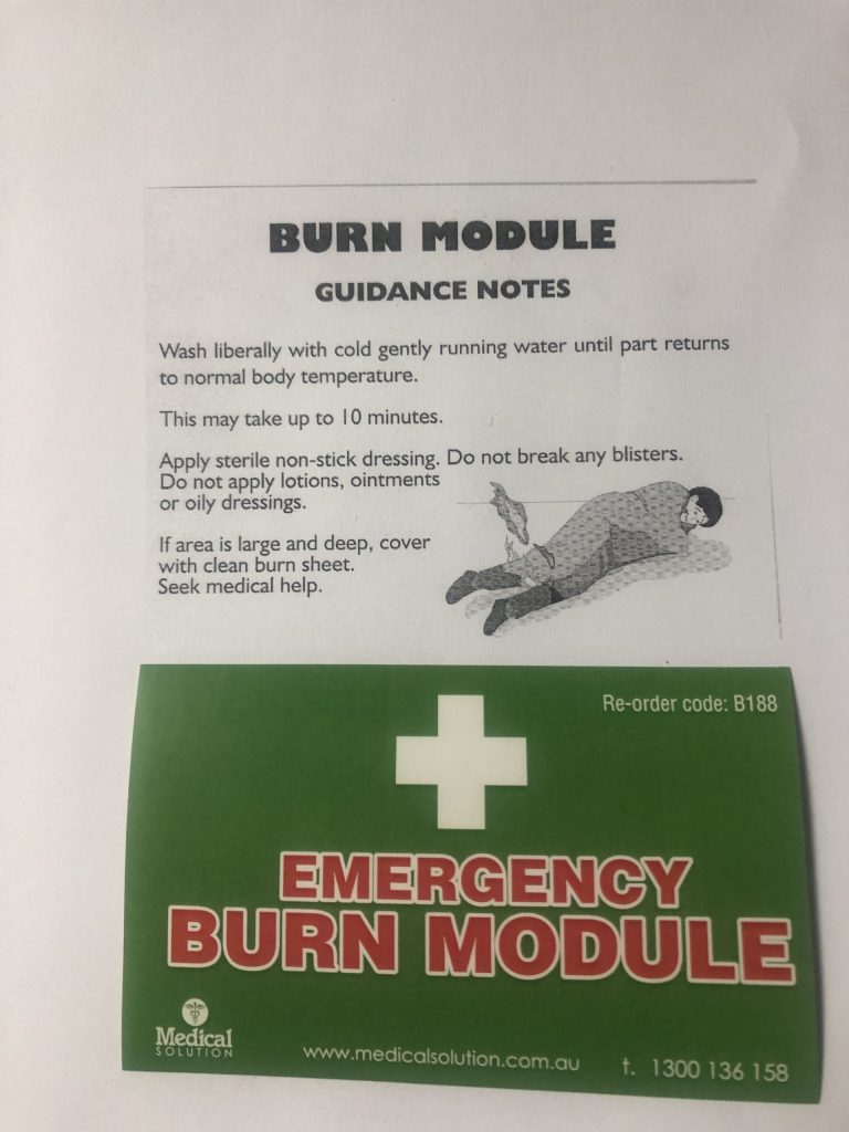 BURN MODULE STICKER GUIDANCE NOTES