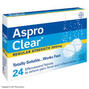 ASPRO CLEAR TABS 24's
