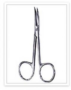 SCISSOR IRIS SUTURE.FINE STRAIGHT 11CM