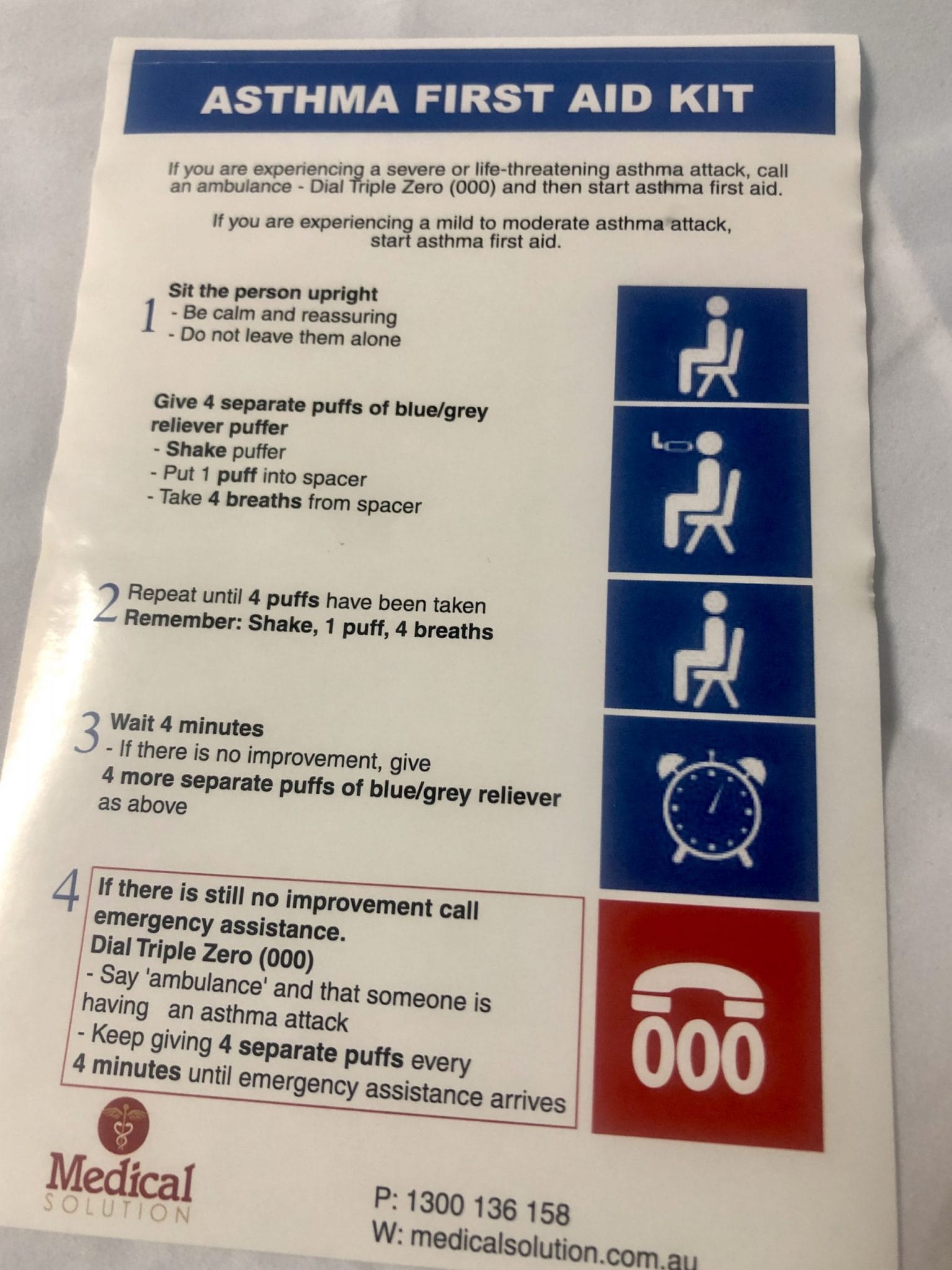 Asthma | Asthma Instructions | First Aid