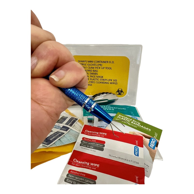 Sharps Clean Up First Aid Kit