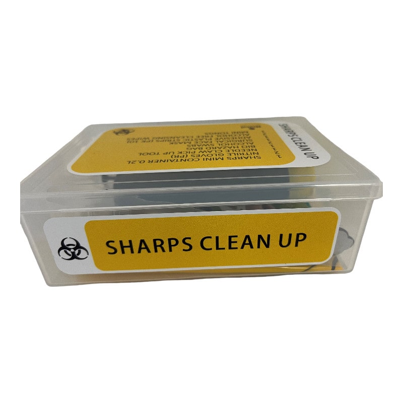 Sharps Clean Up First Aid Kit